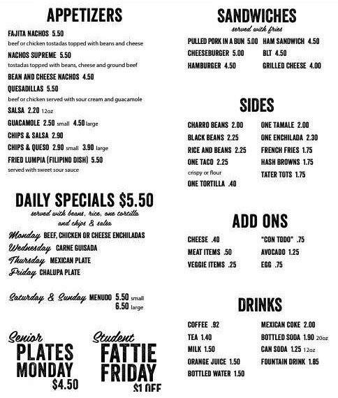 Menu at ViUDA Bistro @ Helen's Casa Alde restaurant, Buda