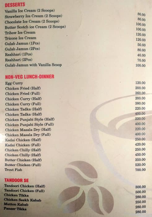 Menu at Day Night Cafe Manali, Manali