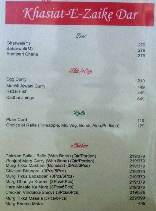 Menu at The Fizz, Noida, H8CF+Q7W