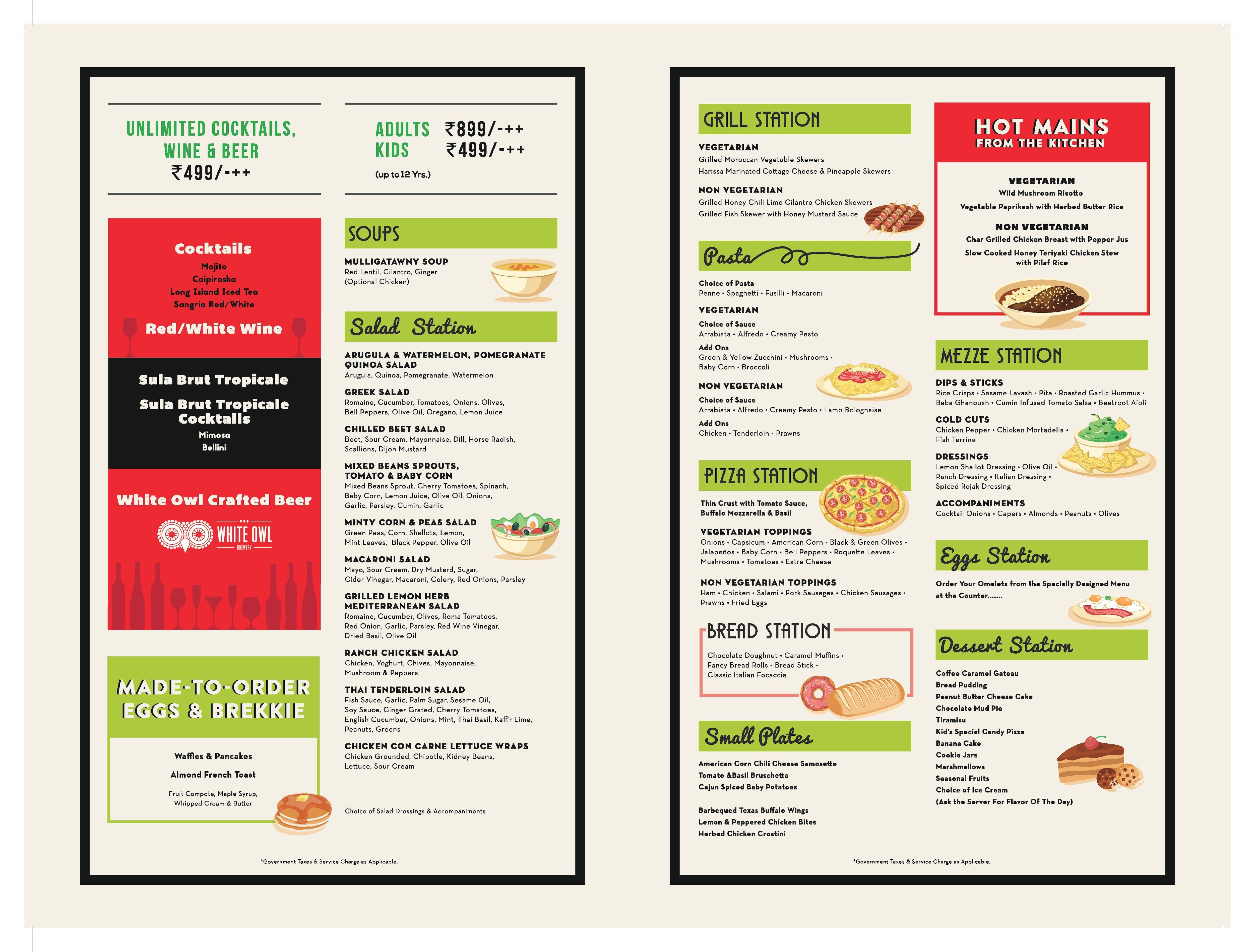 Menu at 212 All Day Cafe, Pune