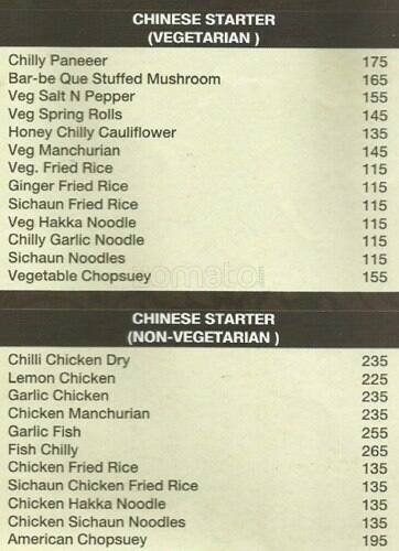 Menu at Awadh-the Royal Kitchen, Panchkula, SCO 411