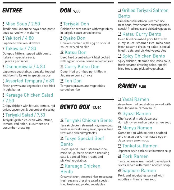 Tokyo Sushi Kitchen menu, Menu restauracji Tokyo Sushi Kitchen ... Tokyo Sushi Kitchen menu, Menu restauracji Tokyo Sushi Kitchen ...