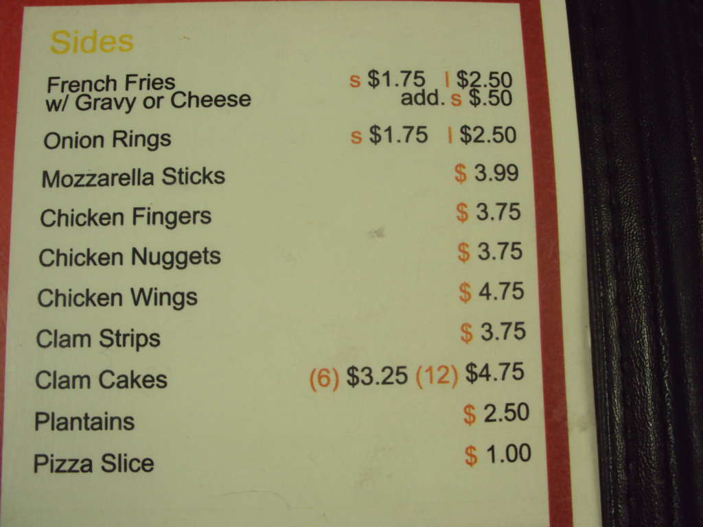 Menu at Moonlight House of Weiners restaurant, Woonsocket