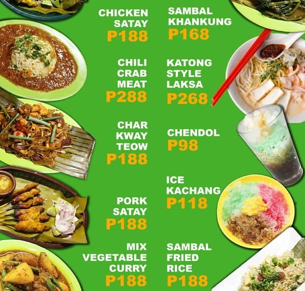 Menu at Chop Chop Food Centre restaurant, Cebu City, 8WF5+QP2