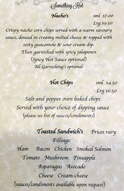 Menu at 66 Espresso cafe, Mount Barker