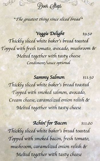 Menu at 66 Espresso cafe, Mount Barker