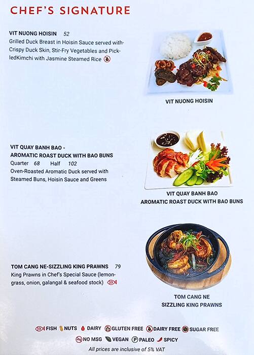Menu at Vietnamese Foodies - Nakheel Mall restaurant, Dubai, 447Q+CQ ...