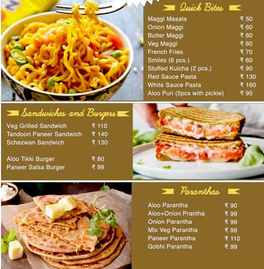 Menu of Anytime Craving Cafe, Tilak Nagar, New Delhi