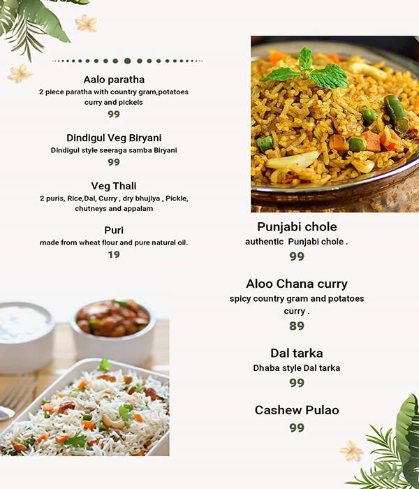 Menu of Sheetala Ma's Veg, Sholinganallur, Chennai