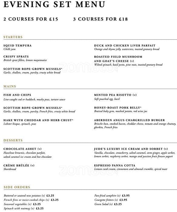Menu at Loch Fyne Restaurant & Bar London, London, 77 Gracechurch St