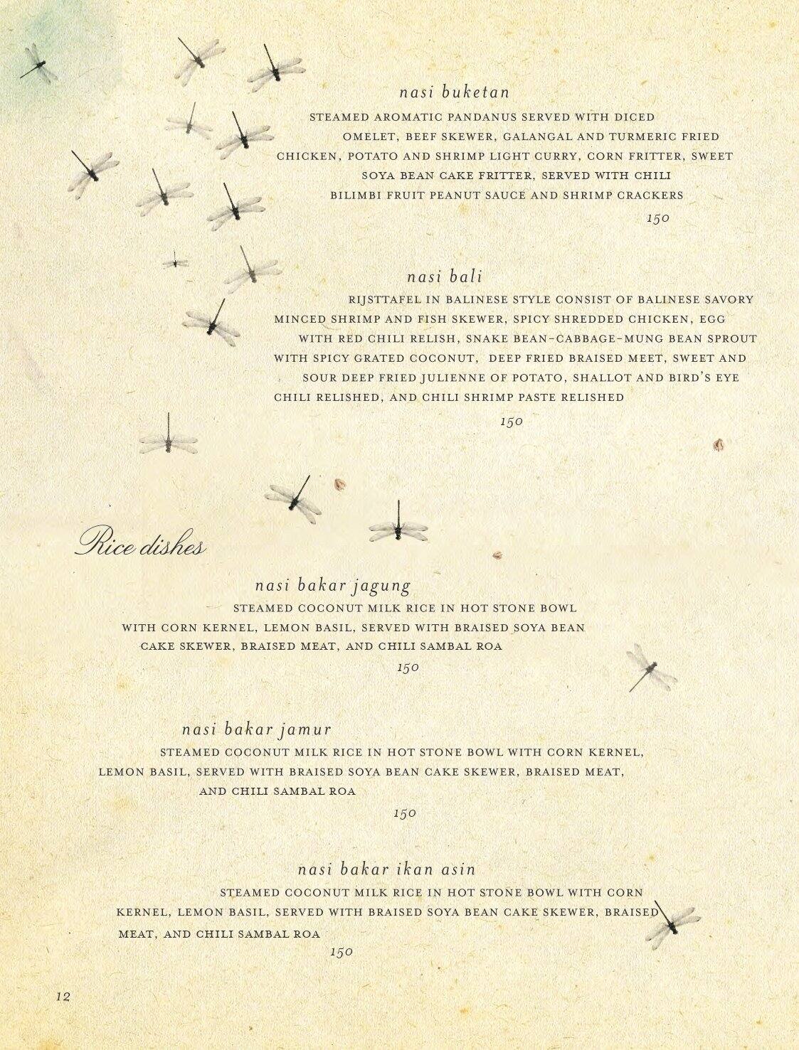 Menu at Bunga Rampai pub & bar, Jakarta, Jl. Teuku Cik Ditiro no. 35