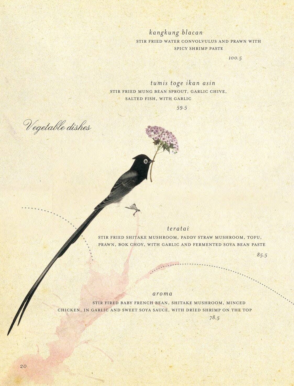 Menu at Bunga Rampai pub & bar, Jakarta, Jl. Teuku Cik Ditiro no. 35