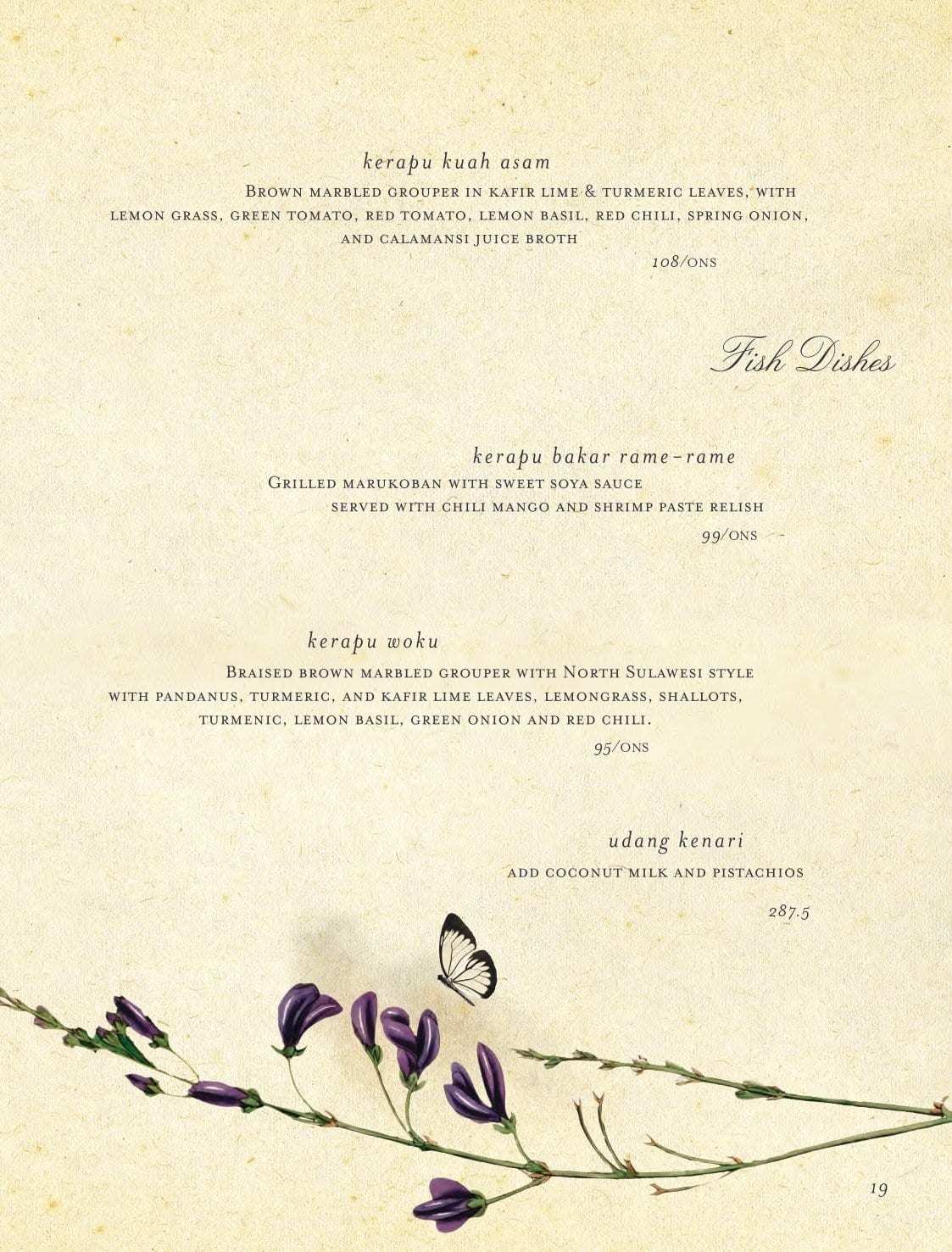 Menu at Bunga Rampai pub & bar, Jakarta, Teuku Nyak Arit