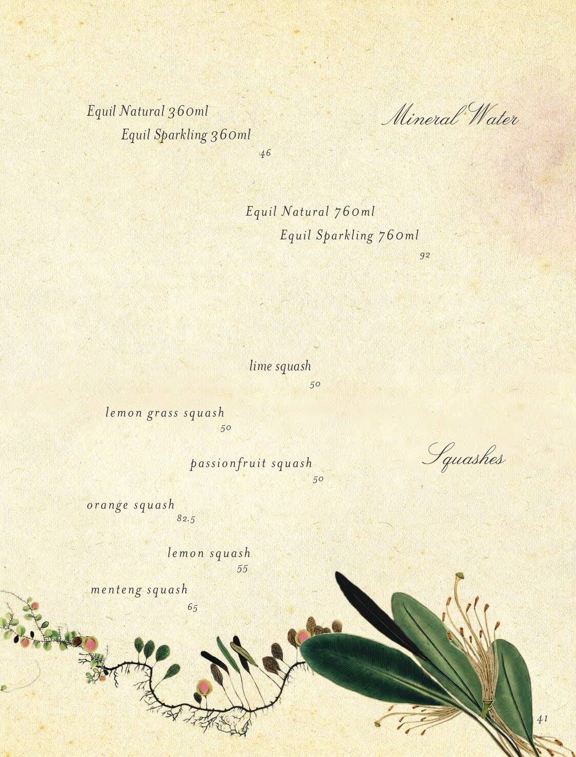 Menu at Bunga Rampai pub & bar, Jakarta, Jl. Teuku Cik Ditiro no. 35