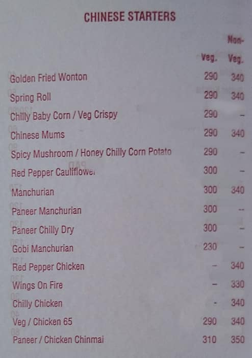Menu at Rahul Restaurant and Bar, Pune, Westend Riverview Apartment
