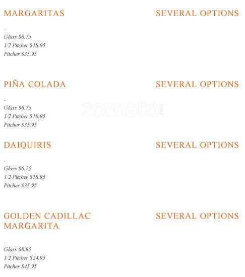 Menu at Azucar Restaurant Bar & Grill, Wheaton-Glenmont