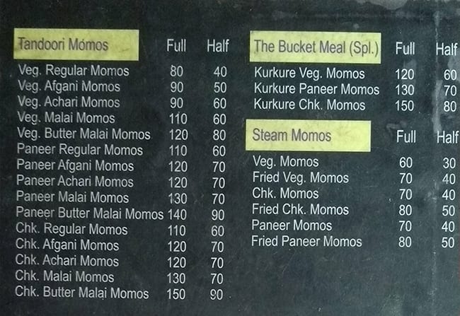 Menu of The Bucket Meal, Sector 7, Dwarka, New Delhi