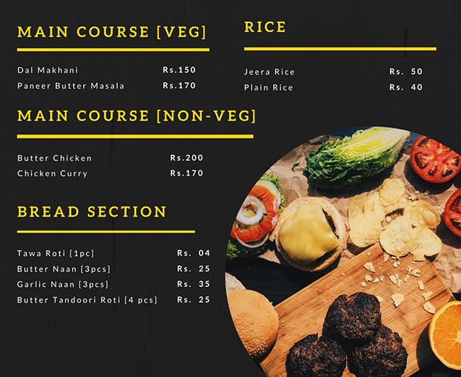 Menu at The Singh's, Ludhiana