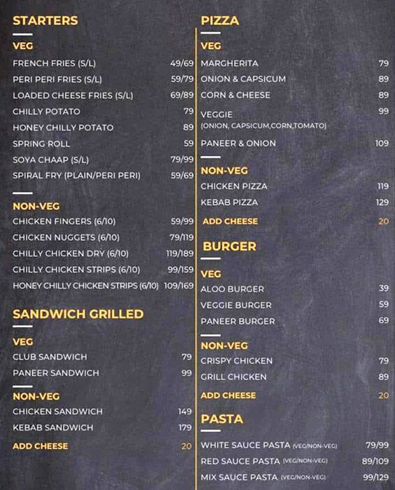 Menu of SnackChat, Lajpat Nagar 1, New Delhi