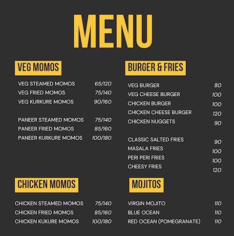Menu of Road Wala Cafe, Sector 4, Dwarka, New Delhi