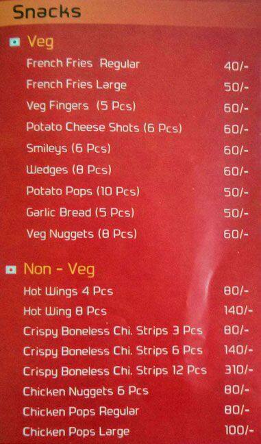 Menu at JFC Crispy Fried Chicken, Secunderabad