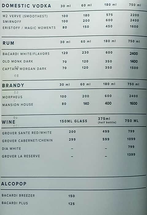 Menu at Chin Lung, Bengaluru, 30