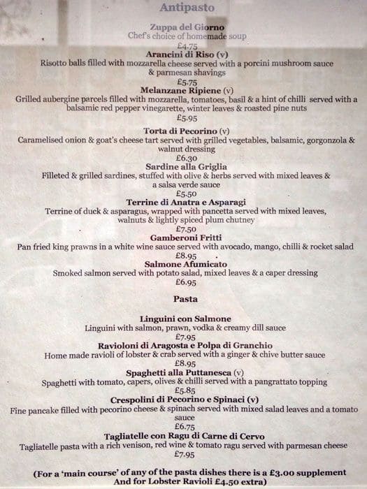 Sambuca Menu, Menu for Sambuca, Ruislip, London - Zomato UK