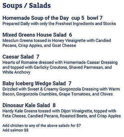 Menu at Canyon Grille restaurant, Lakeway