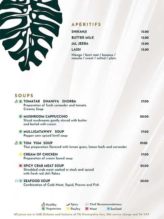 Menu of Kovalam - President Hotel, Al Karama, Dubai