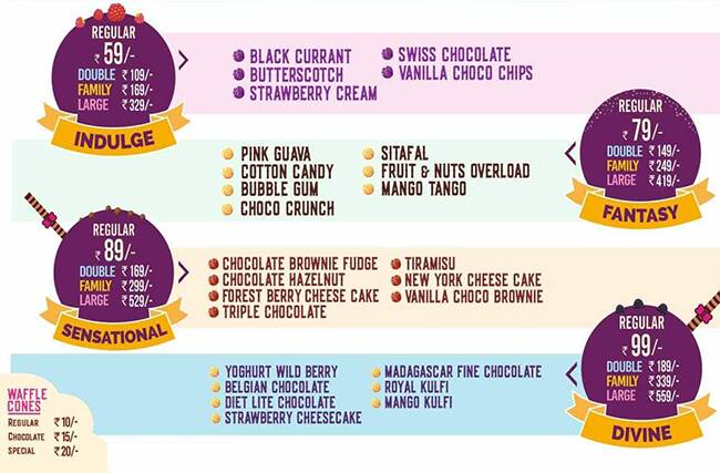 Menu of Gelato Italiano, Andheri Lokhandwala, Andheri West, Mumbai