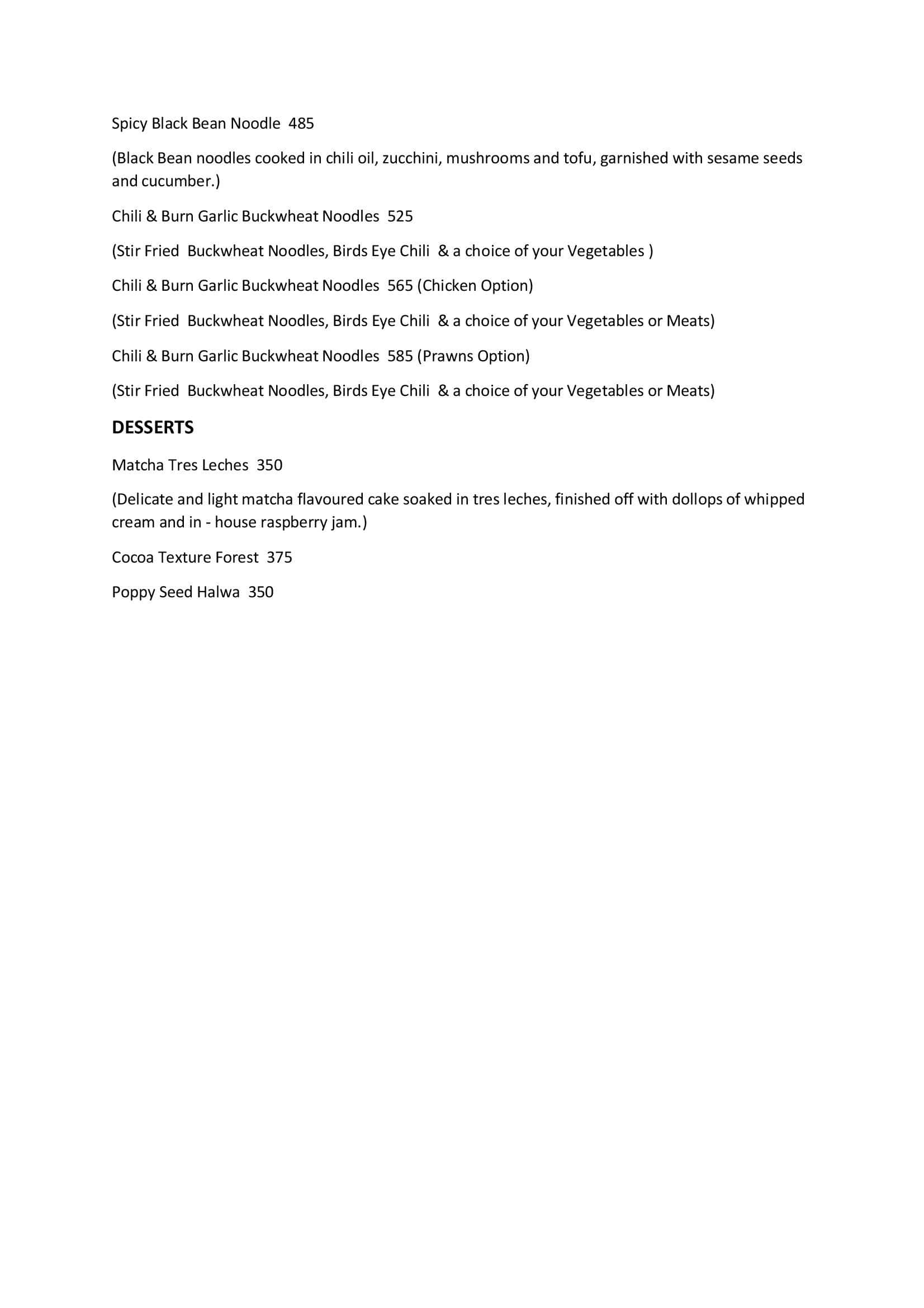 Menu of Ava Artisan Kitchen & Bar, Balewadi, Pune