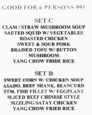 Menu at Good Chi restaurant, Pasay