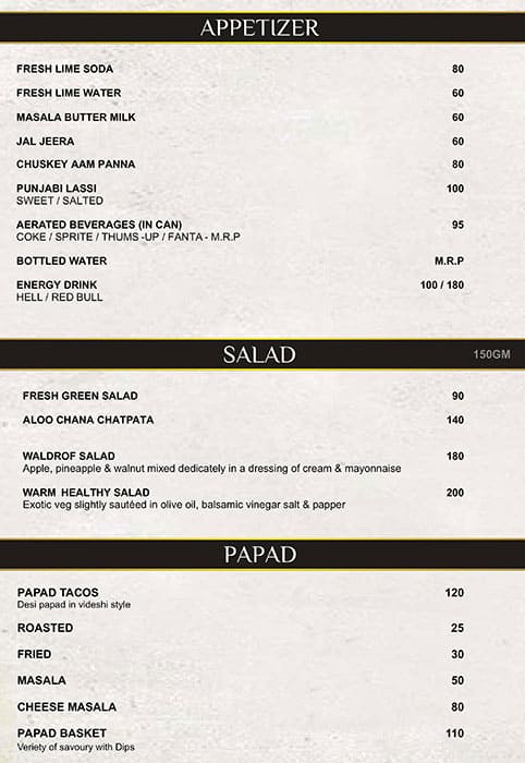 Menu at Seven Spices - Multi Cuisine Restaurant, Ahmedabad