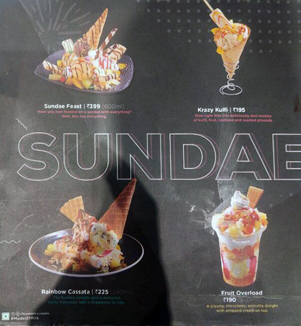 Menu at Havmor, Mumbai, S V P Road