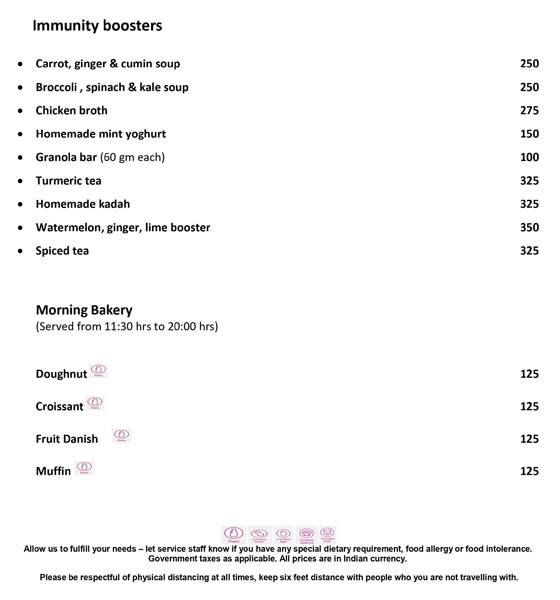 Menu at Cafe G - Crowne Plaza Today Gurugram, Gurugram Rural