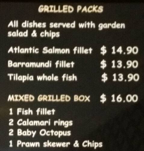 Menu at Atlantic Fish & Chips Mount Druitt restaurant, Mount Druitt