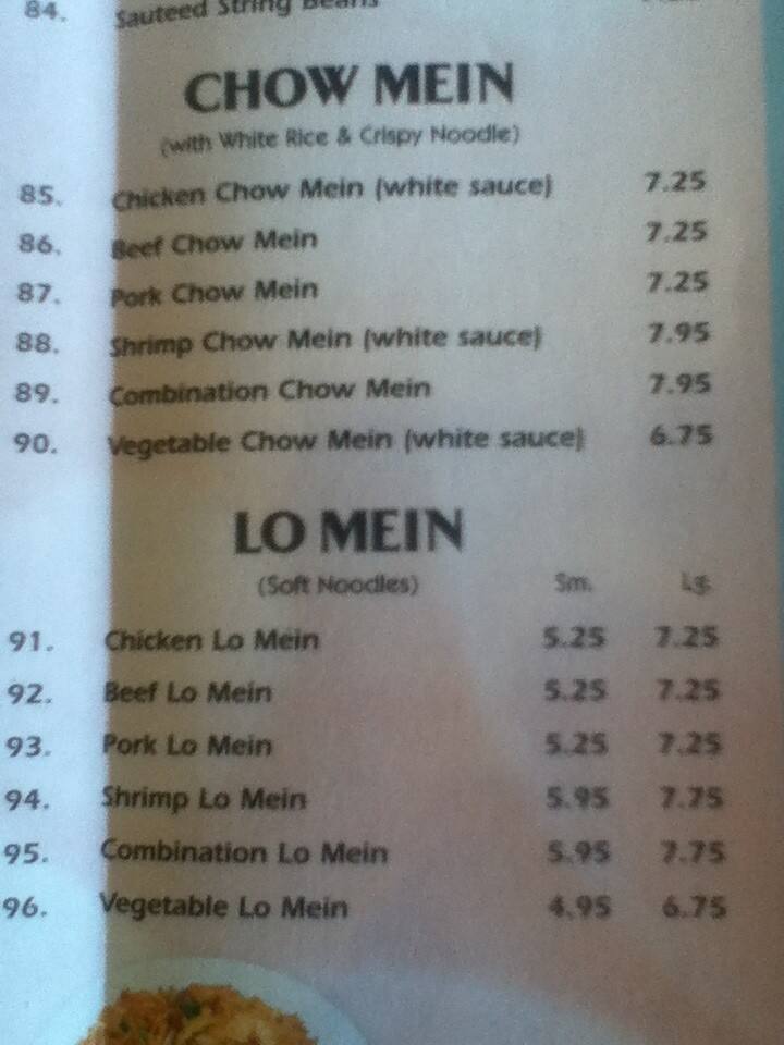 Menu at China Wok restaurant, Bessemer, Parkwood Rd #111