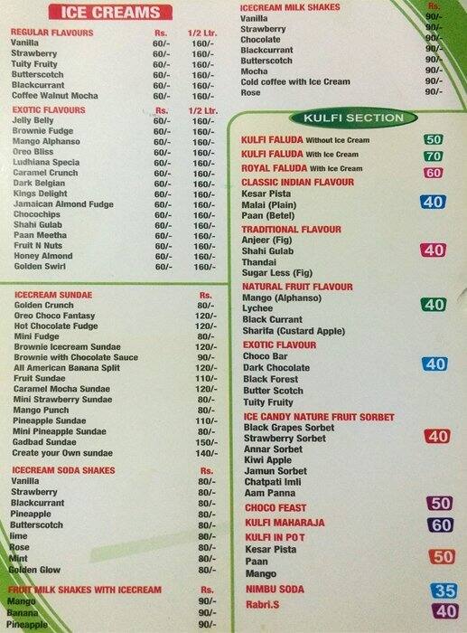 Kings Kulfi Menu, Menu for Kings Kulfi, Rajinder Nagar, New Delhi - Zomato