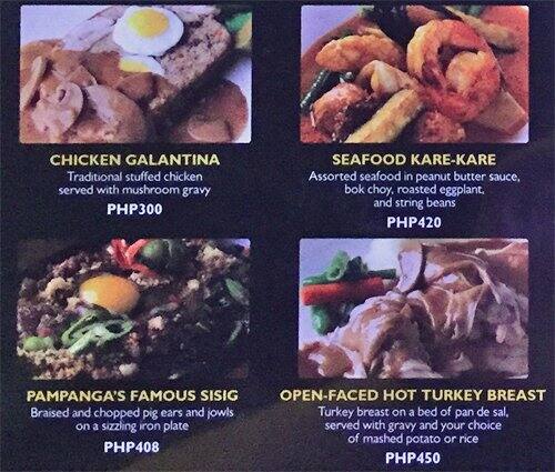 Menu at New York Pinoy Deli restaurant, Pasay
