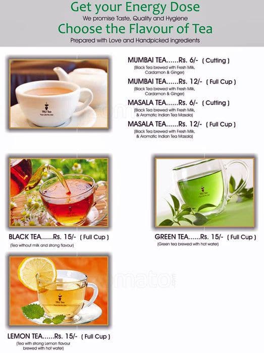 Menu at TRU Tea Express, Mumbai