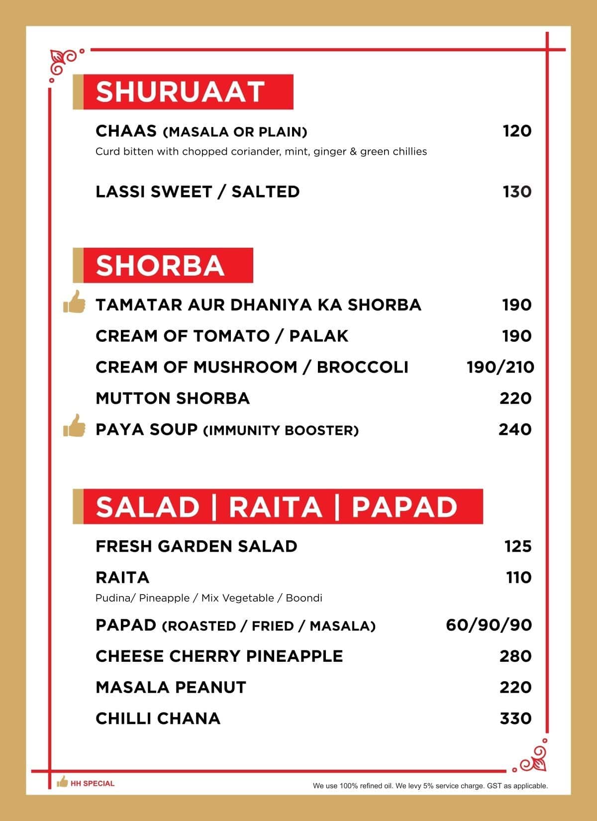 Menu at HER HIGHNESS RESTAURANT & COCKTAIL BAR, Pune