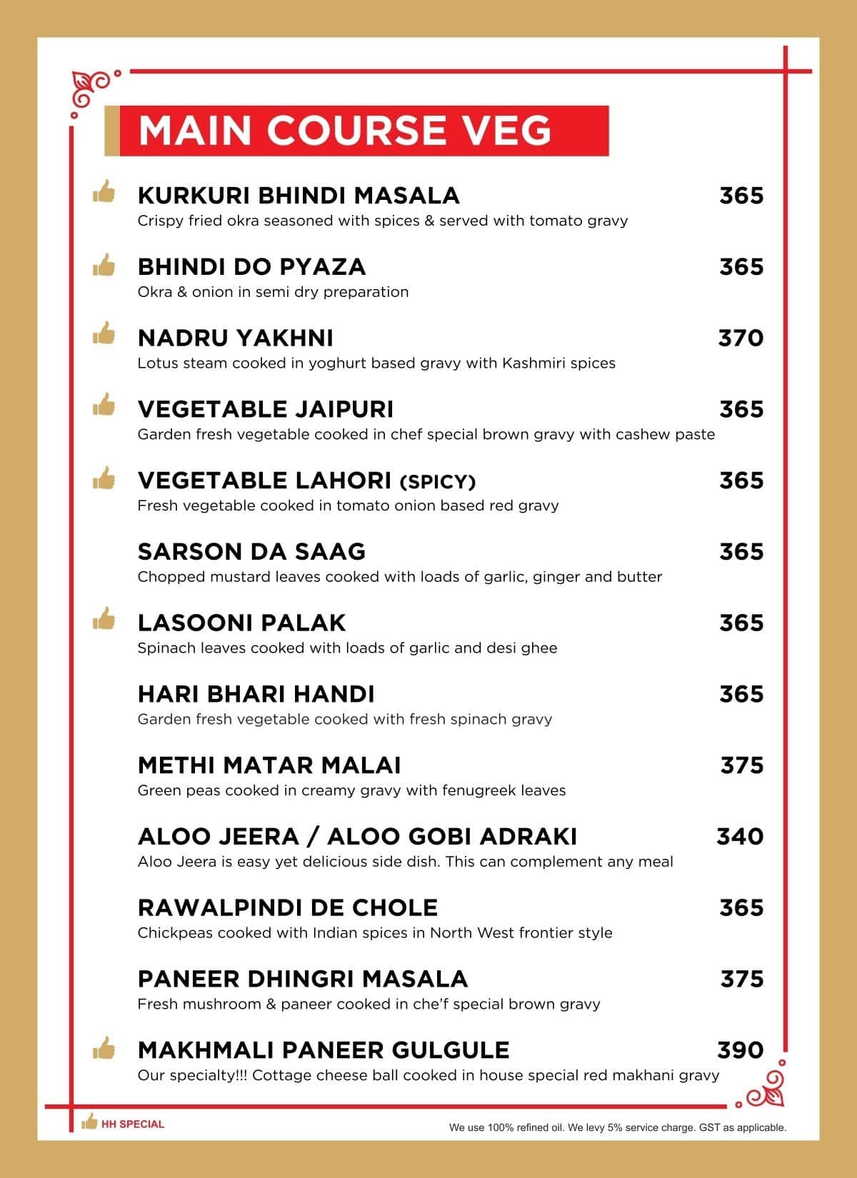 Menu at HER HIGHNESS RESTAURANT & COCKTAIL BAR, Pune