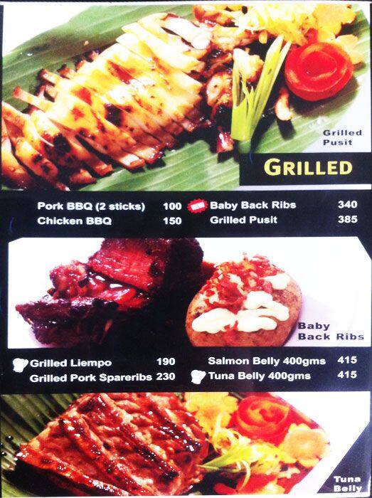 Menu at Off the Grill pub & bar, Cainta