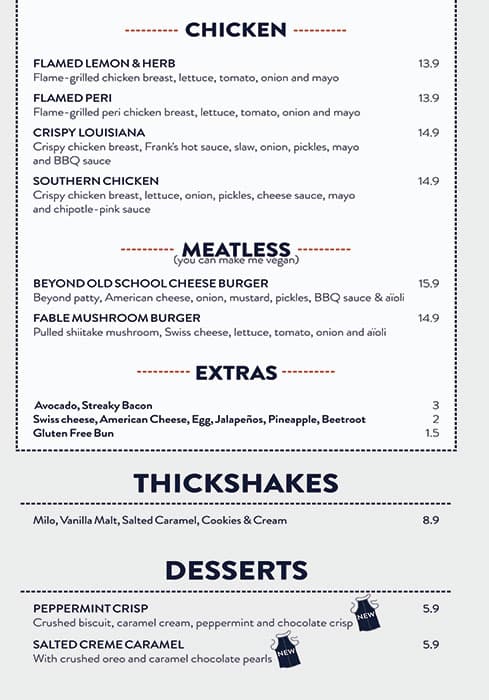 Menu at Ribs & Burgers Rhodes steakhouse, Rhodes