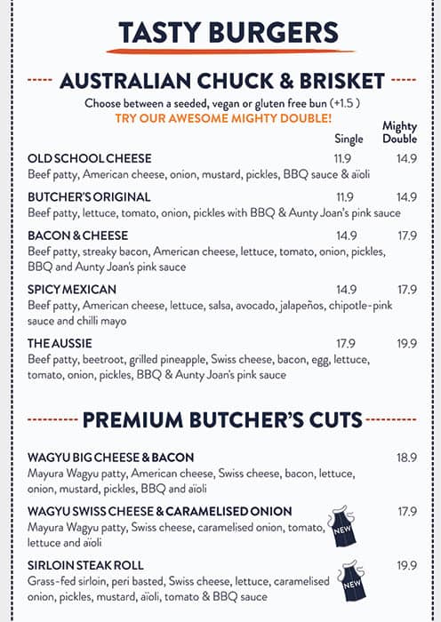 Menu at Ribs & Burgers Rhodes steakhouse, Rhodes