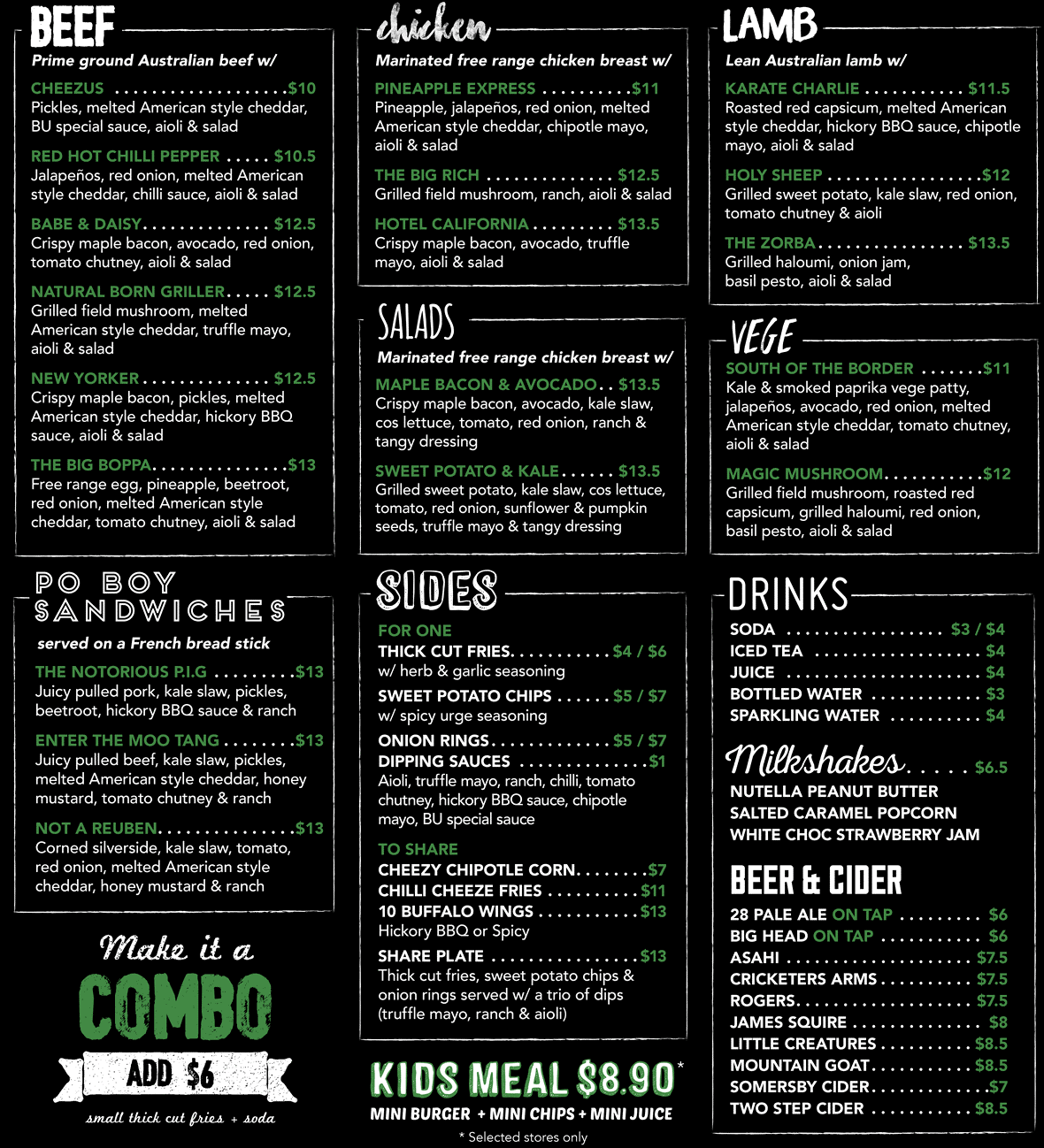 Burger Urge Menu, Menu for Burger Urge, Molendinar, Gold Coast ...