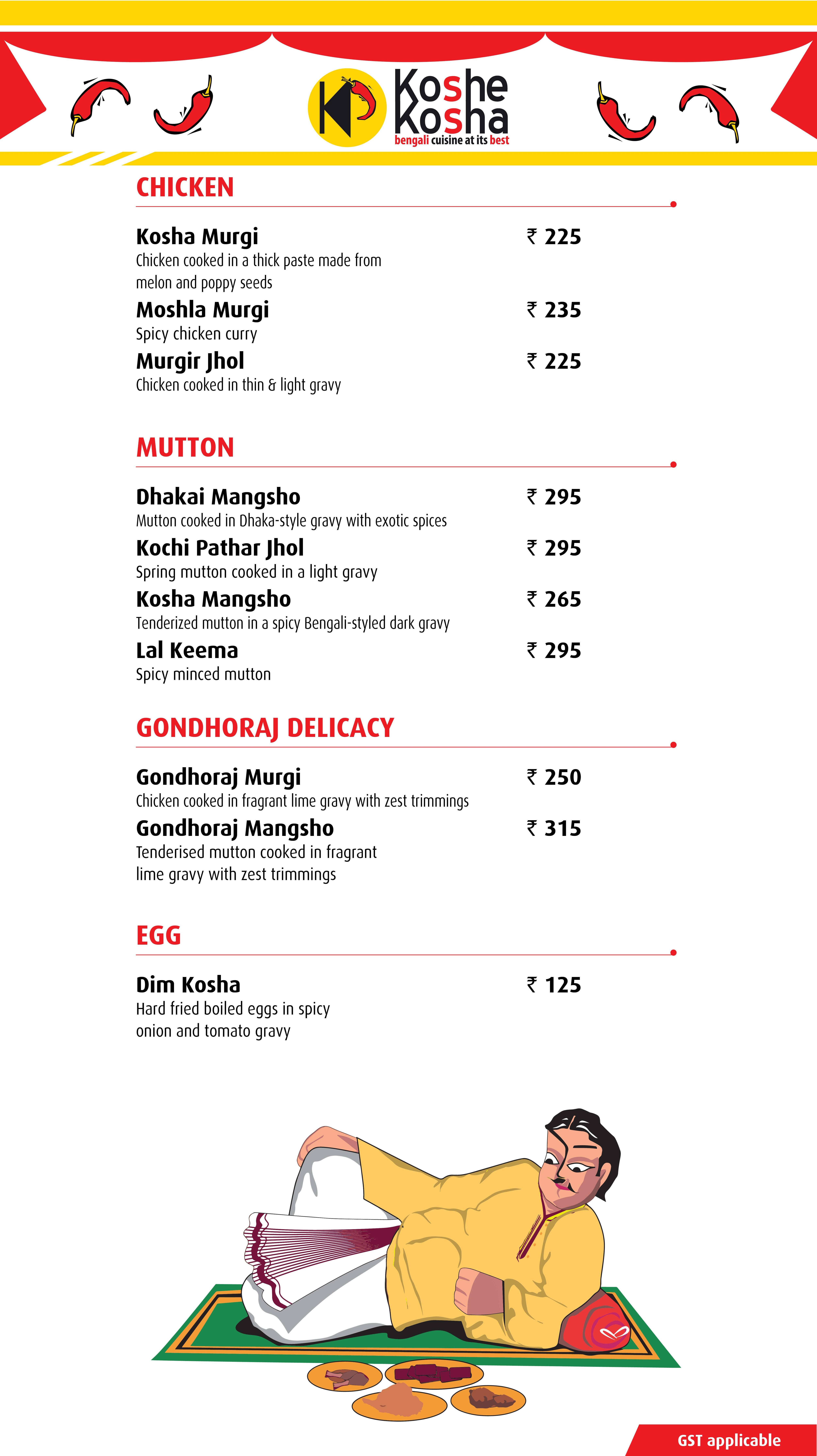 Koshe Kosha, Hatibagan, Kolkata - Restaurant - Zomato