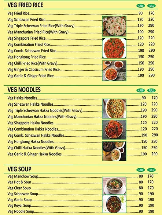 Menu of Afzal's Cuisine, Malad West, Mumbai