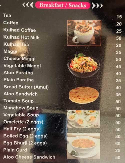 Menu at Shree Radhe Restaurant & Lodge, Allahabad