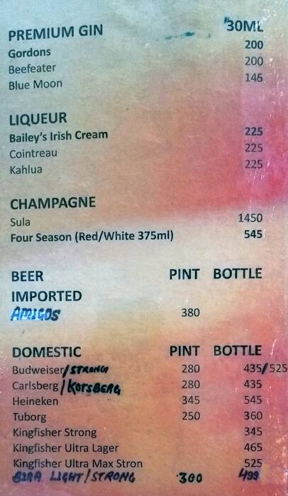 Menu at Green Lounge, Delhi, Aggarwal City Mall